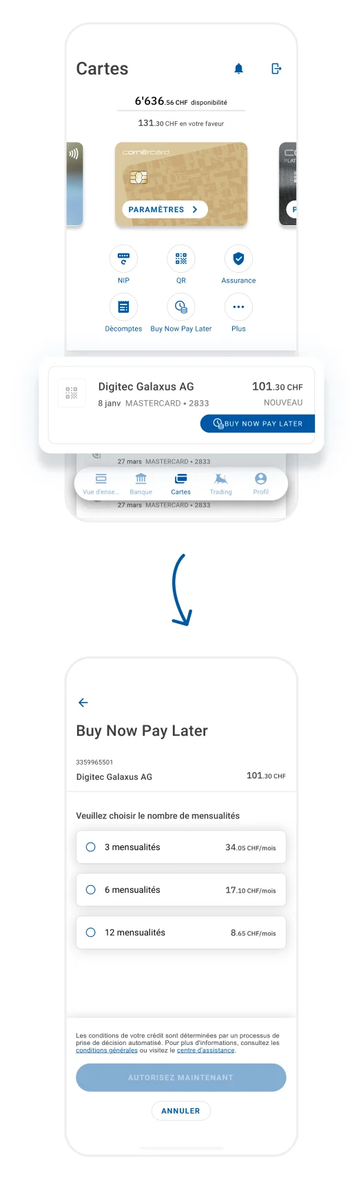 Comment puis-je échelonner une transaction avec le service Buy Now Pay ...
